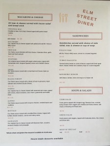Menu – Elm Street Diner