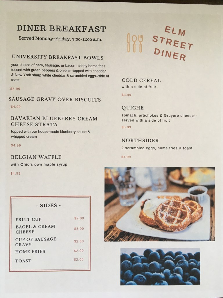 Menu – Elm Street Diner